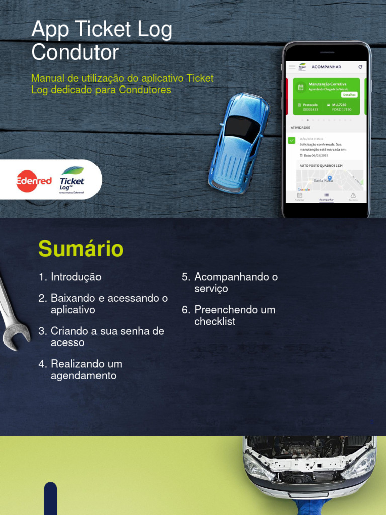 Manual - App Ticket Log - COM CHECKLIST | PDF | Aplicativo para celular ...