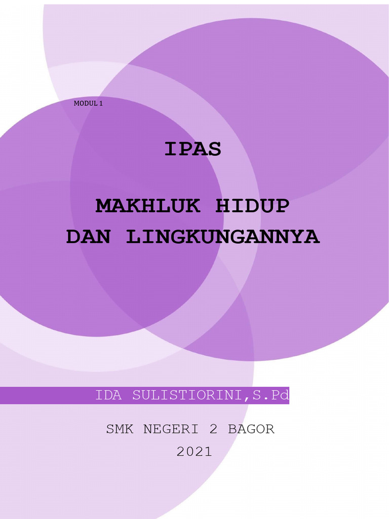 Modul Ajar Makhluk Hidup Dan Lingkungan - Ipas 2024 | PDF