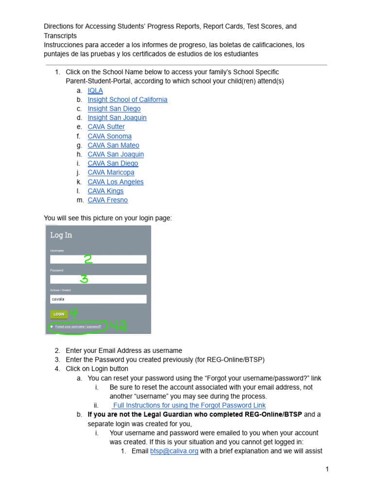 23 - 24 English and Spanish-How To Access Progress Reports, Report ...