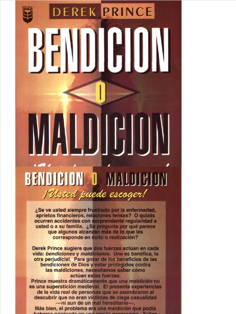 Bendiciones y Maldiciones: Guía de Derek Prince | PDF | Oración