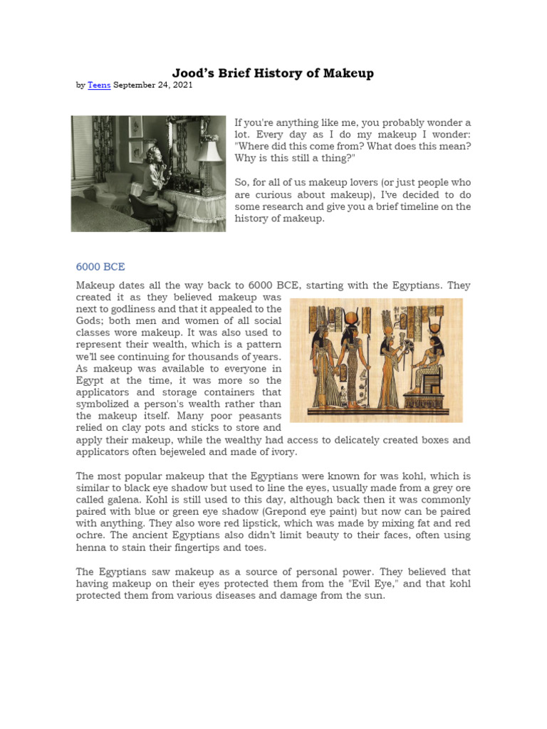 Curious Facts in History | PDF | Family | Cosmetics