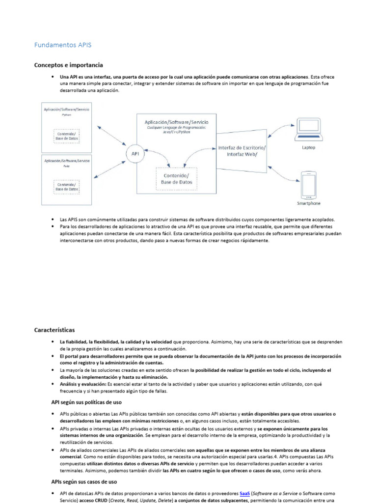 Fundamentos APIS - Infografia - Luis Chavez | PDF | Software de la aplicacion | Software