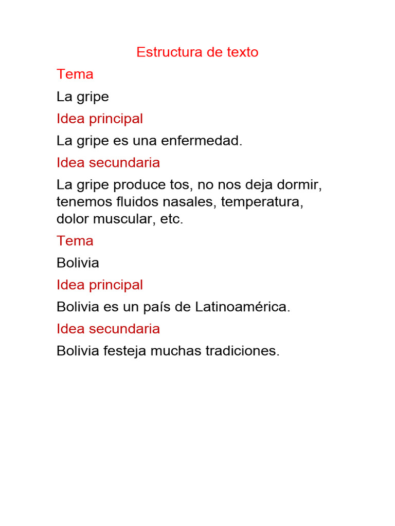 Estructura de Texto | PDF