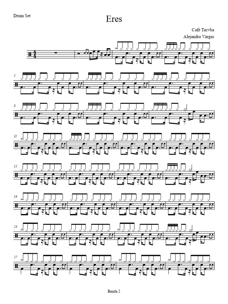 Eres Score - Drum Set | PDF
