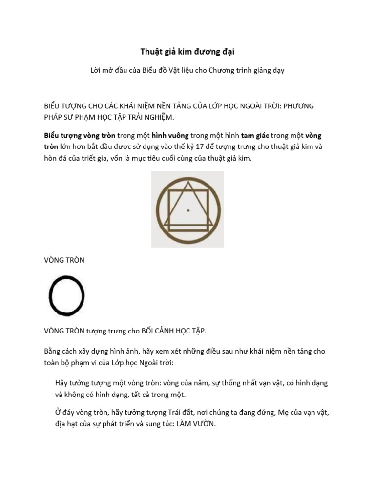 A Contemporary Alchemy A Preamble To The Materials Curriculum Chart