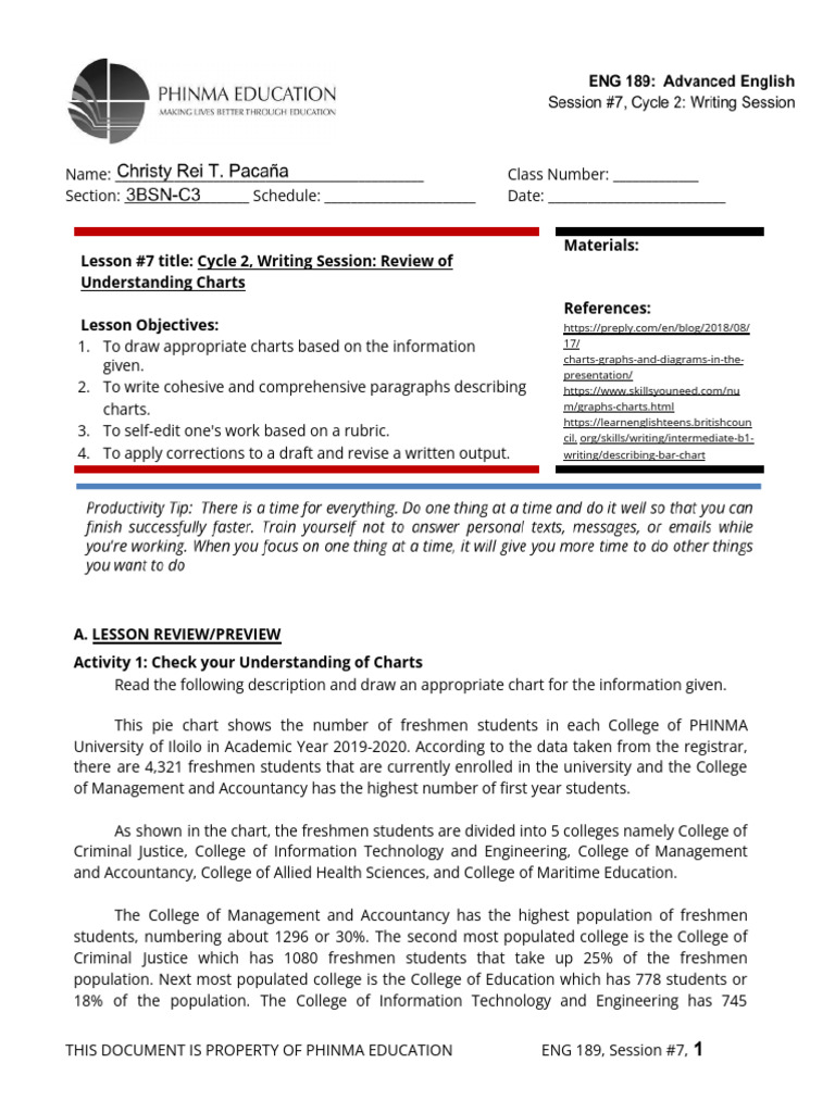 ENG 189_SAS#7_Writing_PACAÑA, CHRISTY REI | PDF | Human Communication ...
