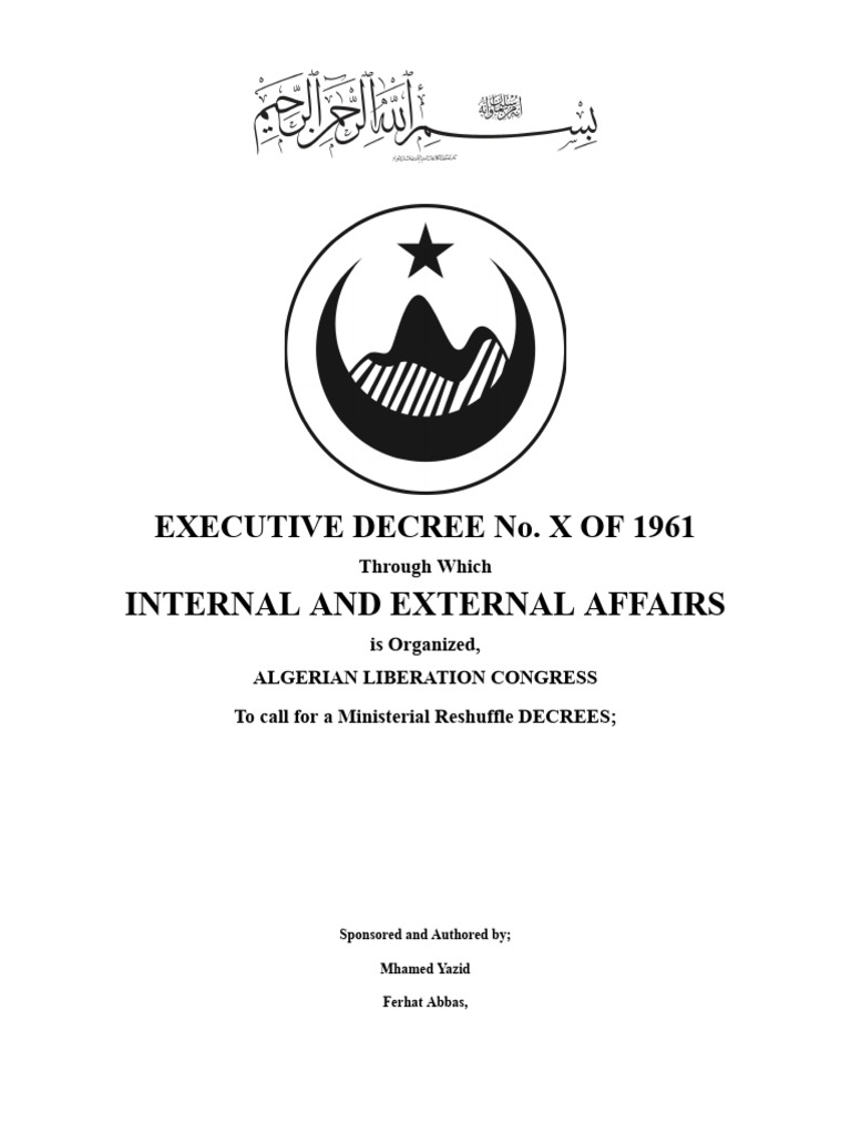 Organizing Internal and External Affairs | PDF | Algeria | Decolonization