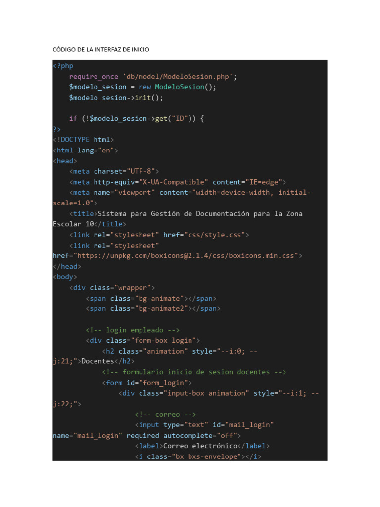 Codigo Front End | PDF