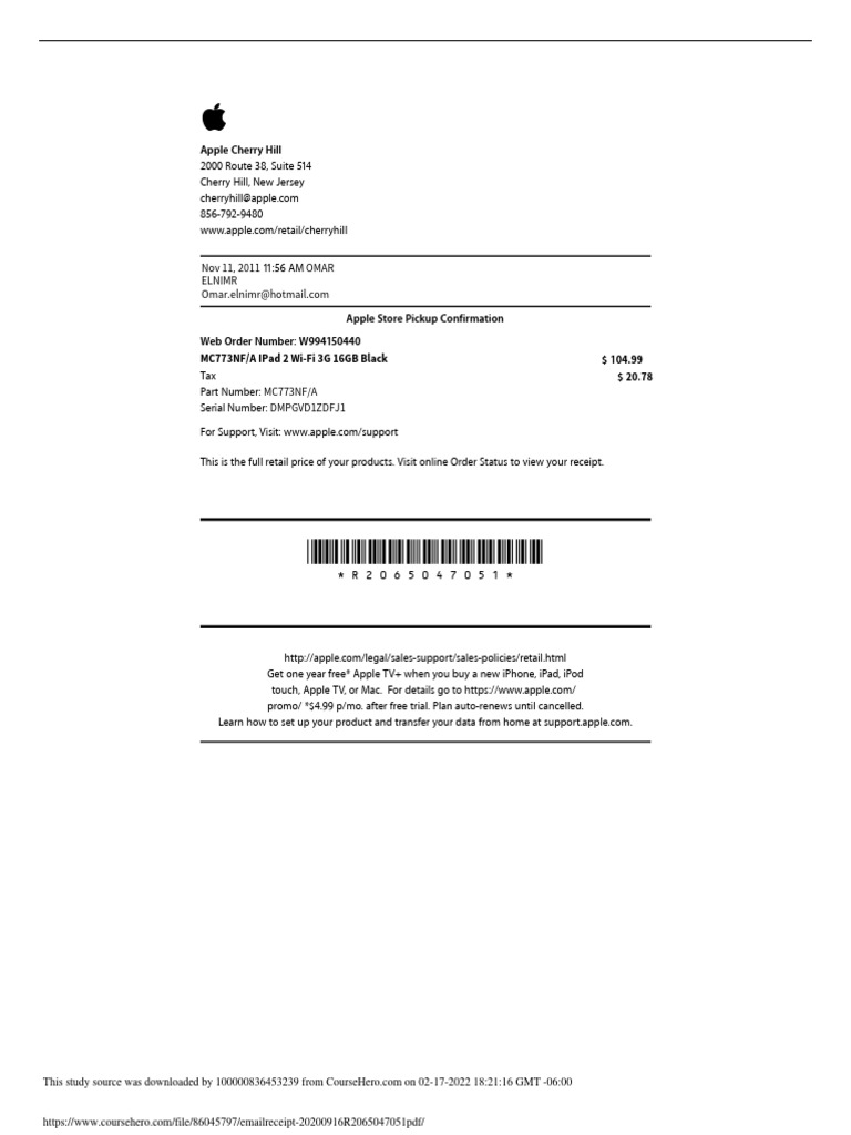 Apple Store Web Order 2 | PDF | Apple Inc. | Consumer Electronics
