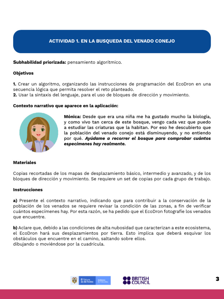 Actividad 1. en La Busqueda Del Venado Conejo | PDF | Unidad Central de ...