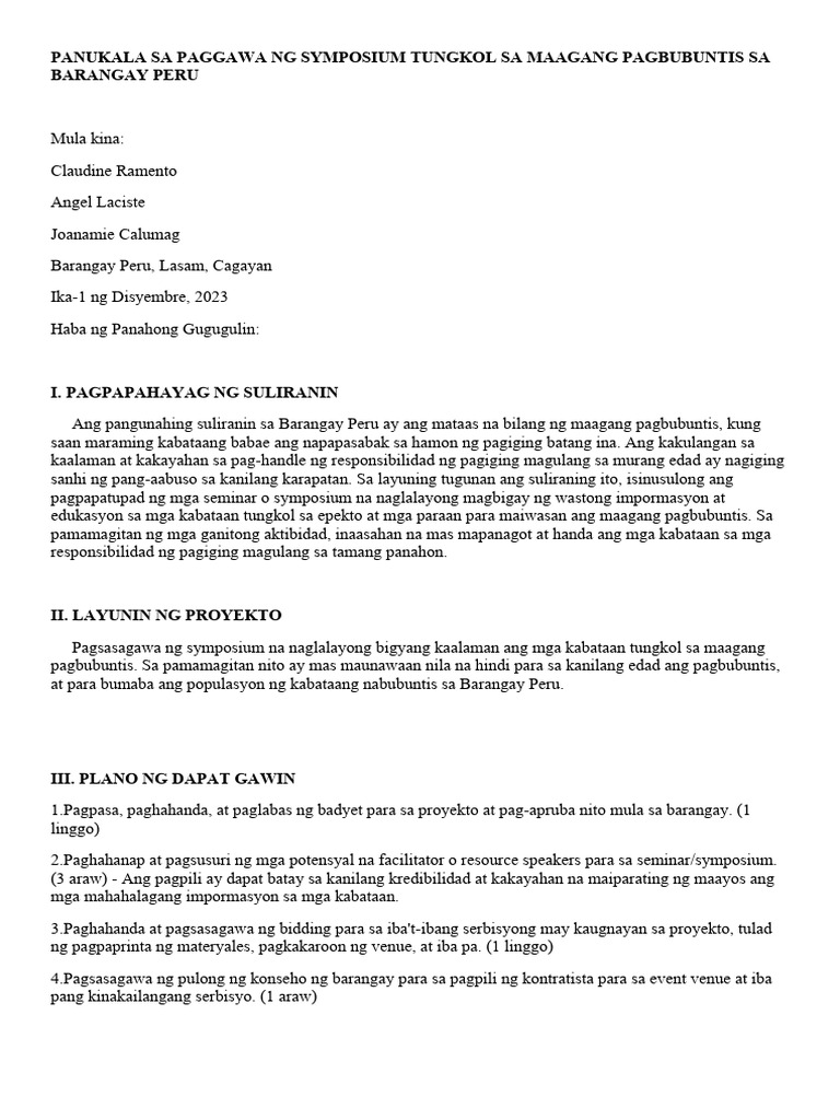 PANUKALA SA PAG-WPS Office | PDF