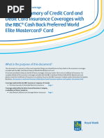 RBC Rewards Visa Gold Benefits Guide | PDF | Credit Card | Financial ...