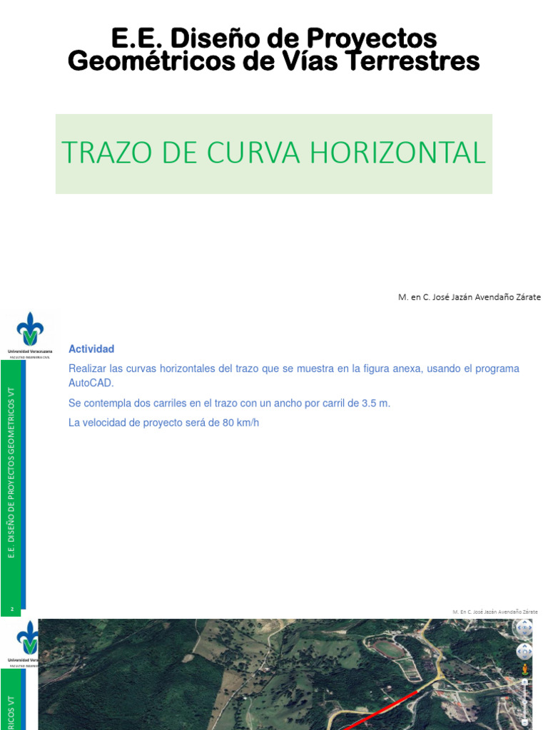 AD01 - Trazo Curva Horizontal | PDF
