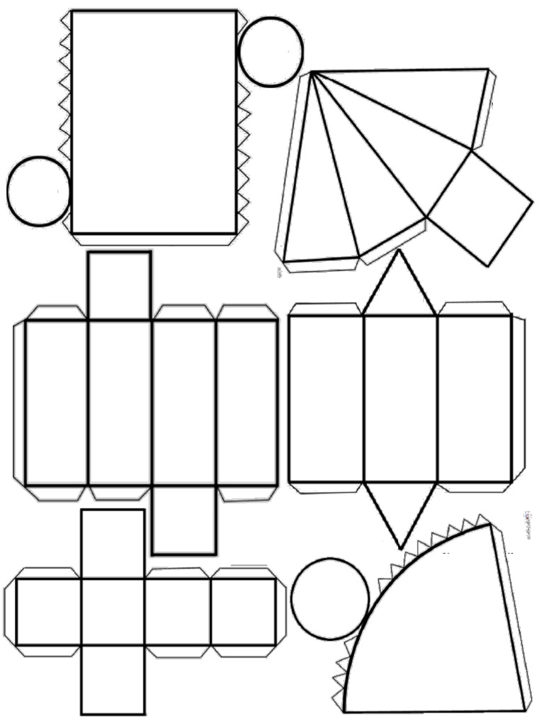 cuerpos geometricos para armar | PDF