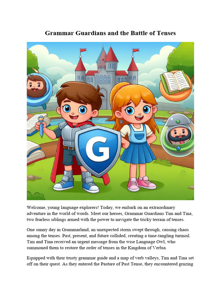 Grammar Guardians and The Battle of Tenses | PDF | Grammatical Tense ...