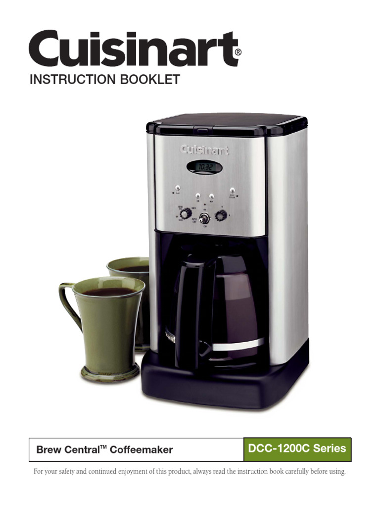 DCC-1200C en | PDF | Coffee | Electrical Connector