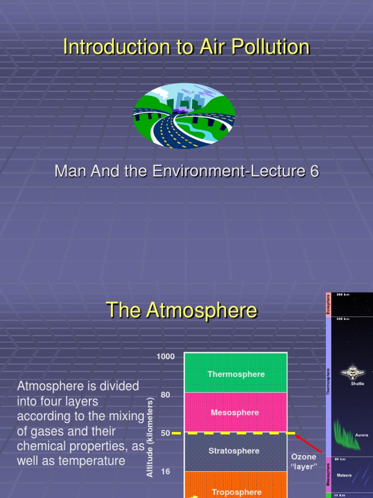 Lecture 6 - Air Pollution (Part 1) | PDF | Atmosphere Of Earth | Ozone
