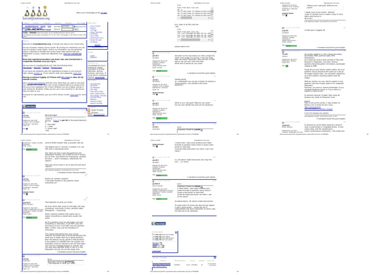 (SOLVED) DD or Tar - Why | PDF | Linux Distribution | File System
