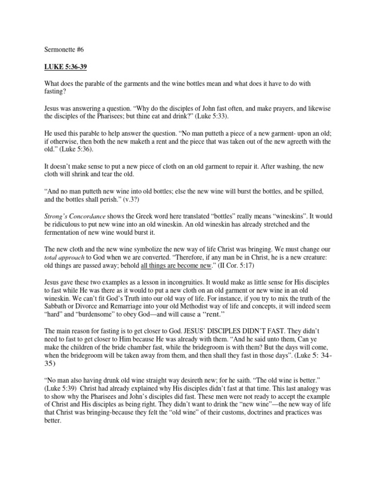 06 - Luke5 - 36 | PDF | Christian Belief And Doctrine | Religious ...