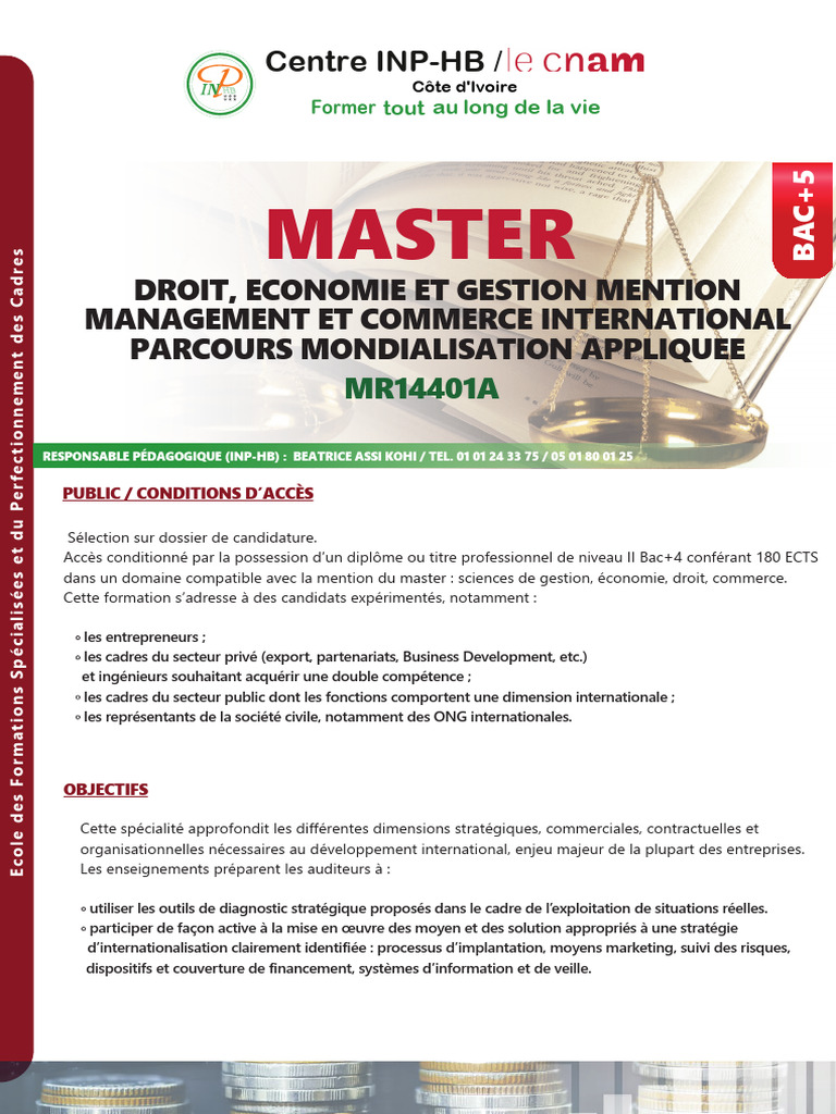 Master Droit Cnam - 3 | PDF | Économie | Business