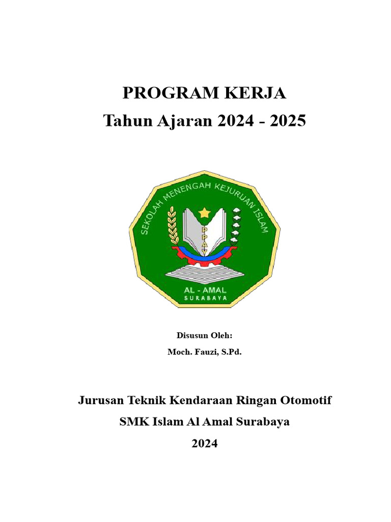Program Kerja Tkro 2024 2025 Pdf