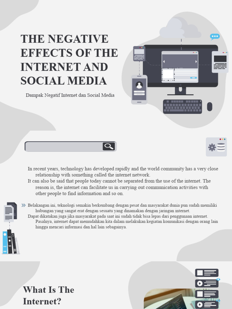 Negative Impacts of Internet & Social Media | PDF | Social Media ...