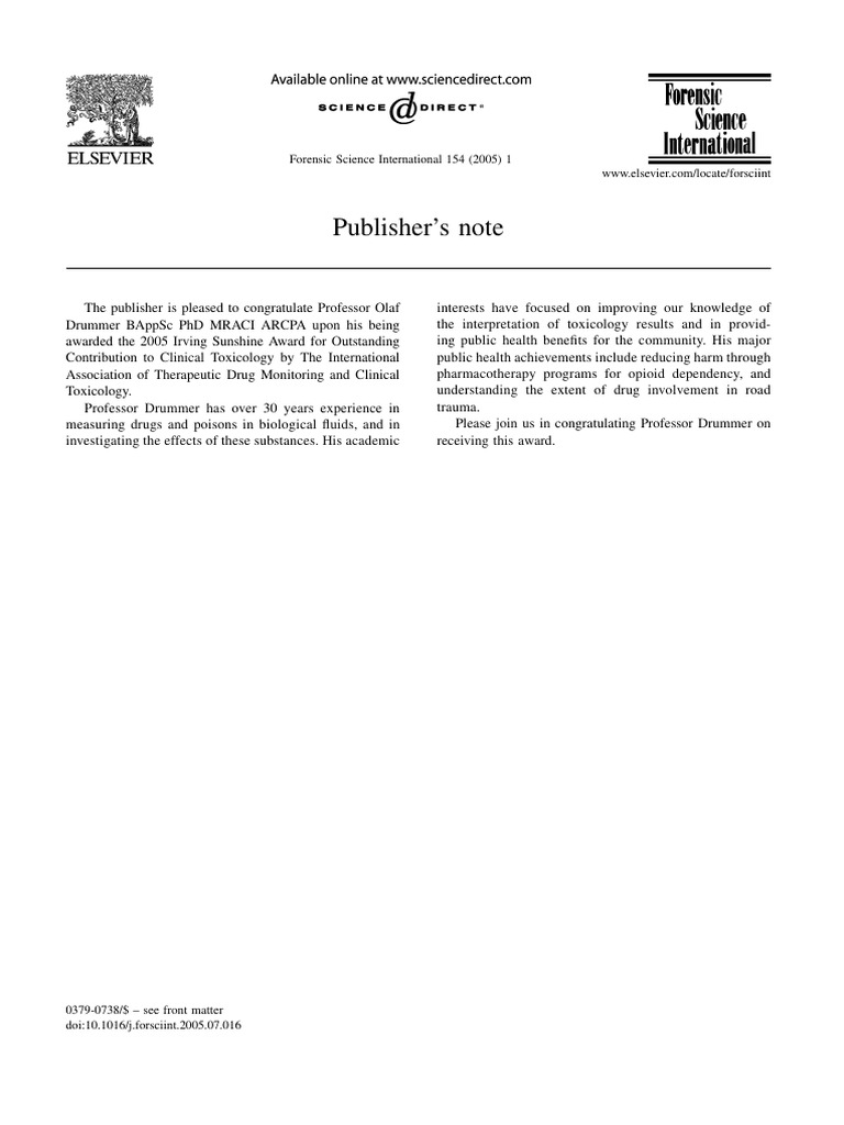 2005 Irving Sunshine Award Winner | PDF