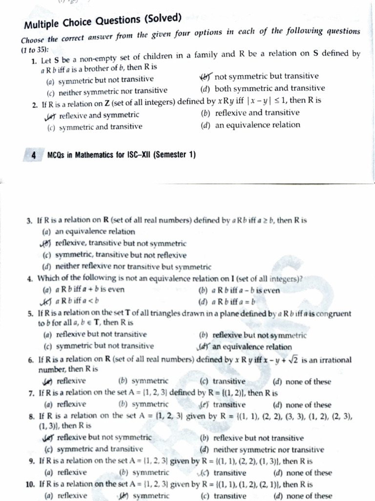 Relations and Functions | PDF | Mathematical Logic | Mathematics Relations and Functions | PDF | Mathematical Logic | Mathematics