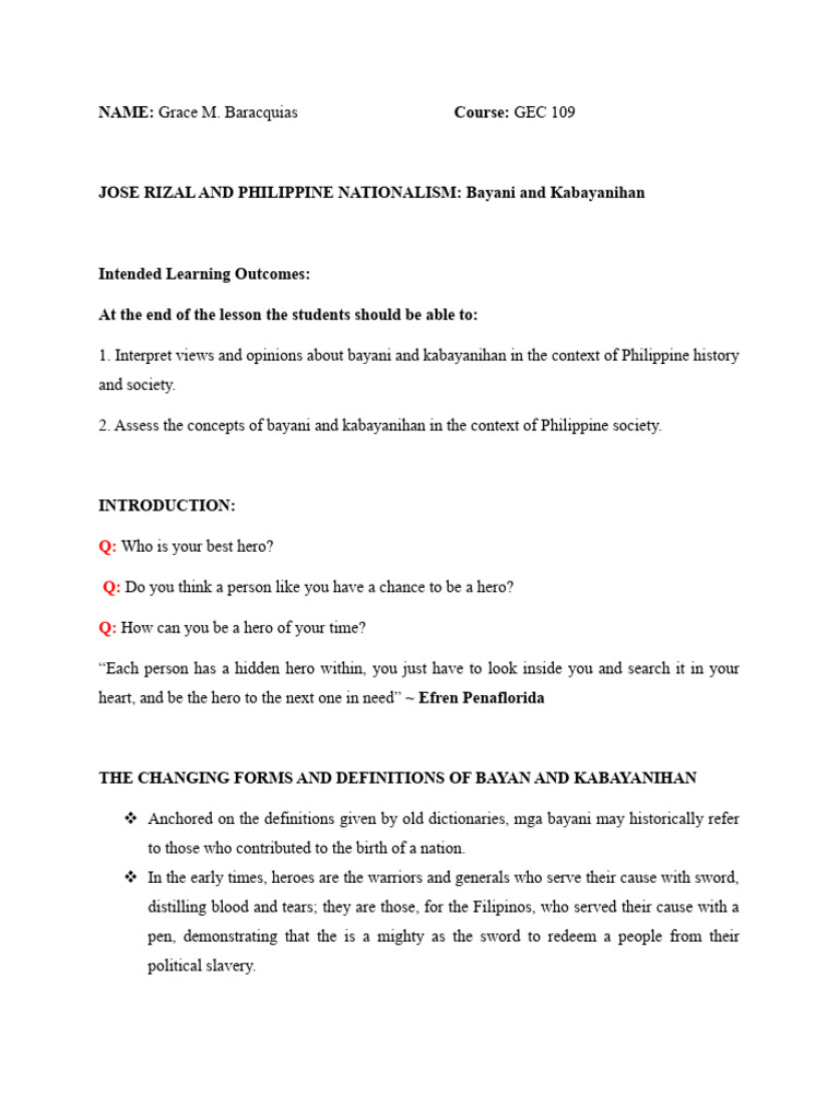 Jose Rizal and Philippine Nationalism - 092249 | PDF | Philippines
