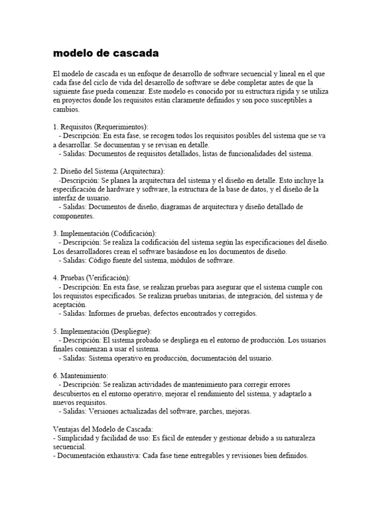 Modelo de Cascada e Iterativo ZZZ | PDF | Software | Informática