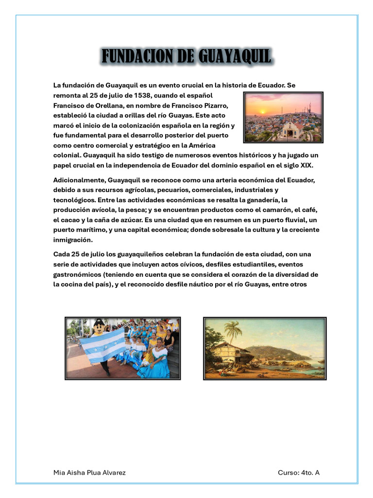 fundación de Guayaquil | PDF