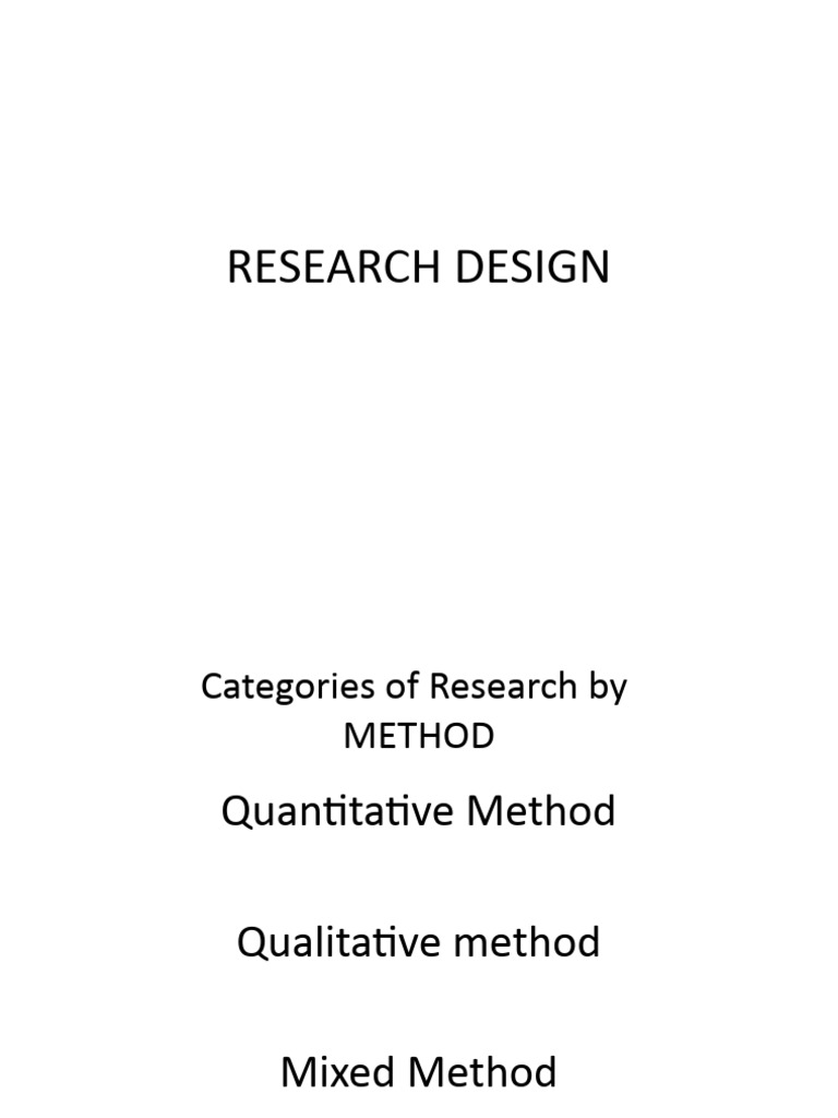 Research Design | PDF | Qualitative Research | Experiment