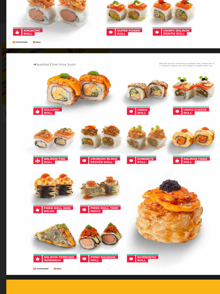 Sushi Menu with Prices and Photos | PDF