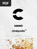 Menú y precios de Cinépolis Panamá | PDF | Cocina | Alimentos