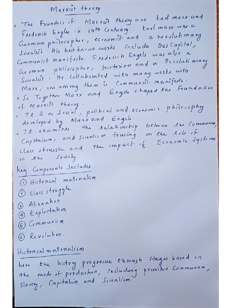 Marxist Theory | PDF