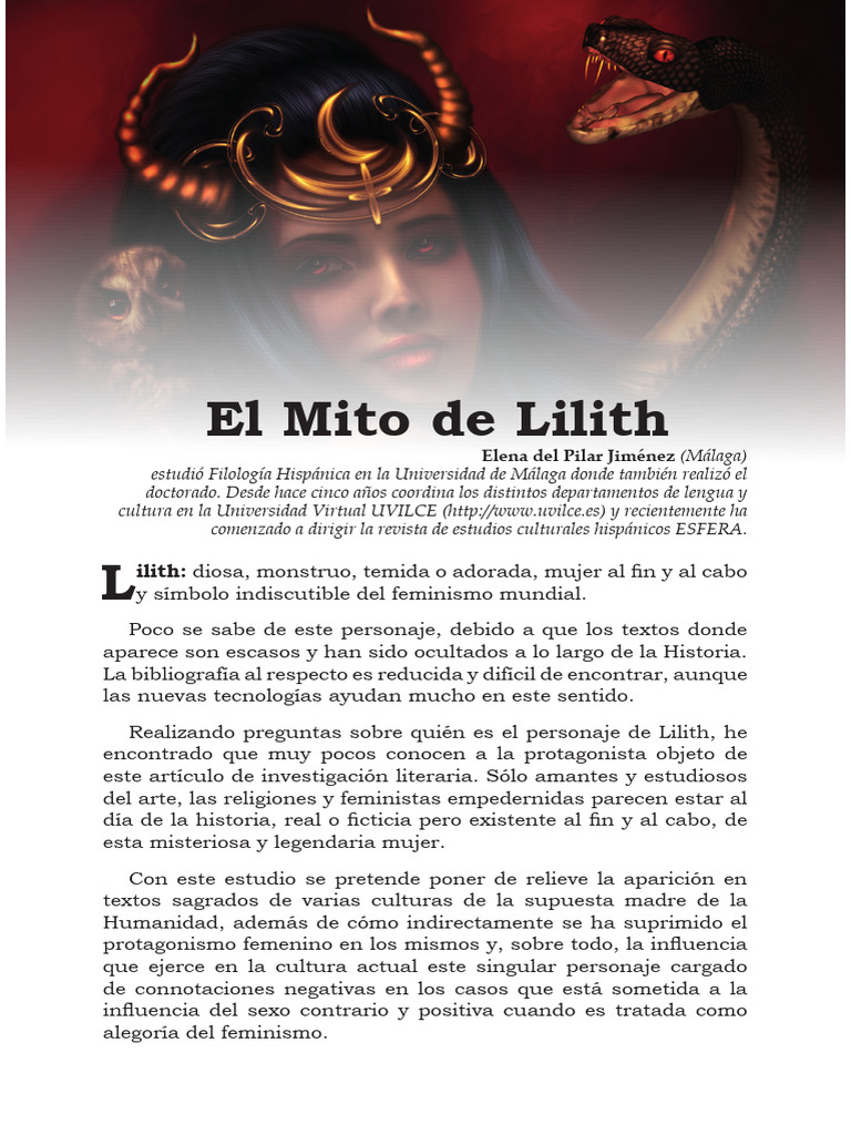 El Mito de Lilith | PDF | Lilith | Adán