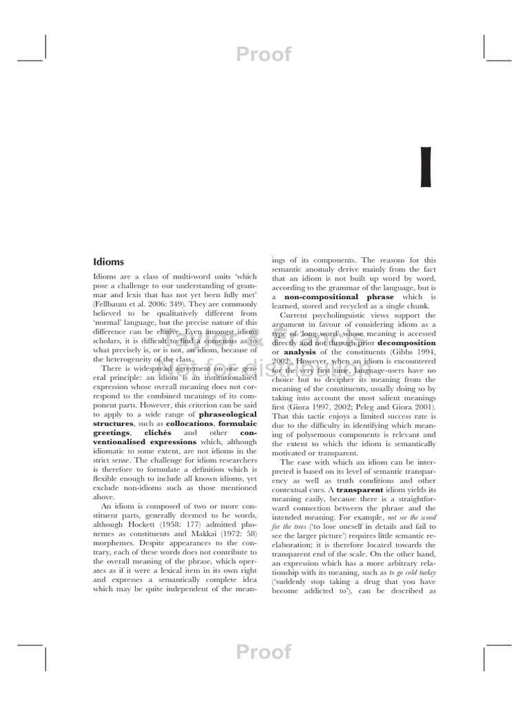 2009 Idioms | PDF | Idiom | Phonetics
