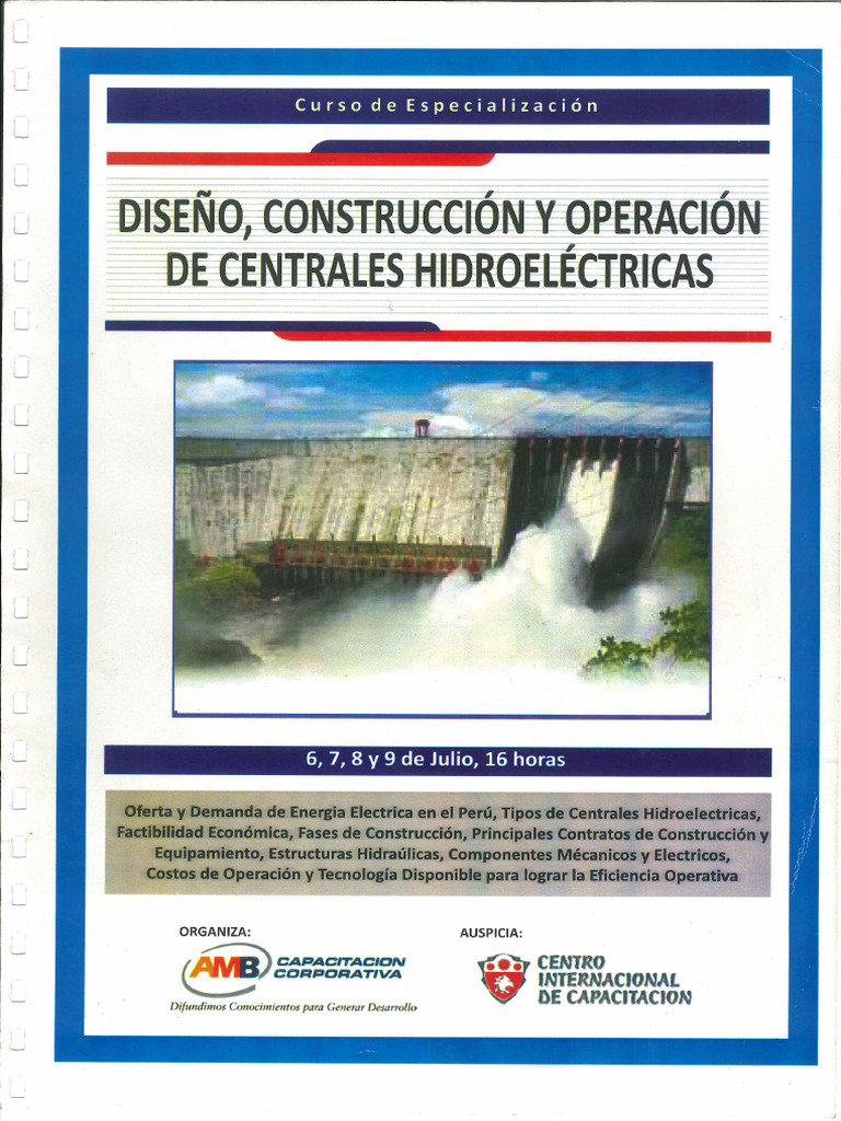 S13) Diseño Generación Hidroeléctrica - I | PDF