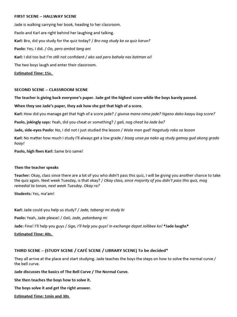 Stats and Prob Group 5 Script | PDF | Language Arts & Discipline