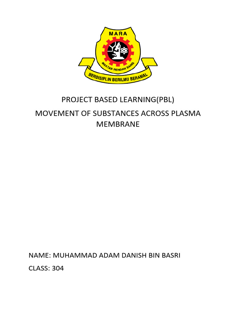 Project Based Learning | PDF | Osmosis | Biology