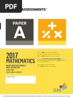 2017 ICAS Mathematics Paper G | PDF | Mathematics