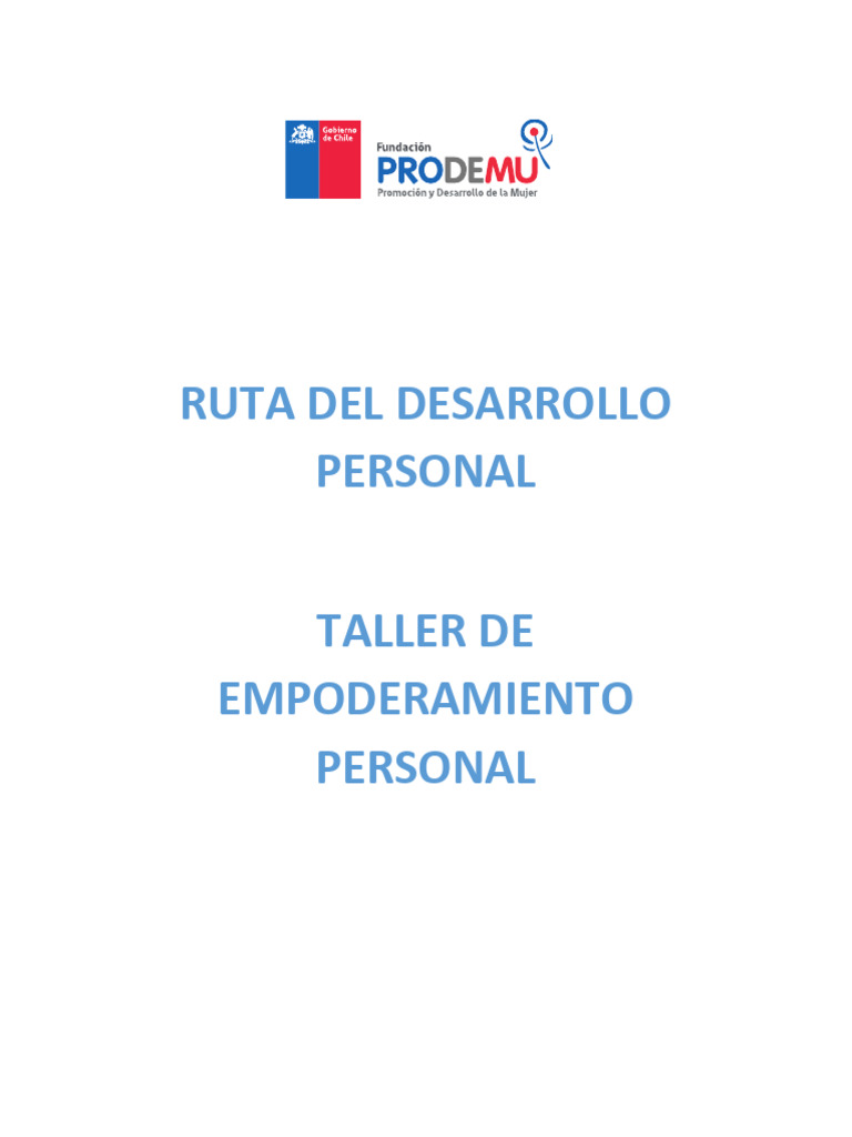 Taller de Empoderamiento Personal | PDF | Hombre | Género