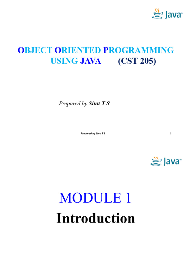 M1 - 1 OOP MODULE 1 Approaches To Software Design | PDF | Object (Computer Science) | Object ...