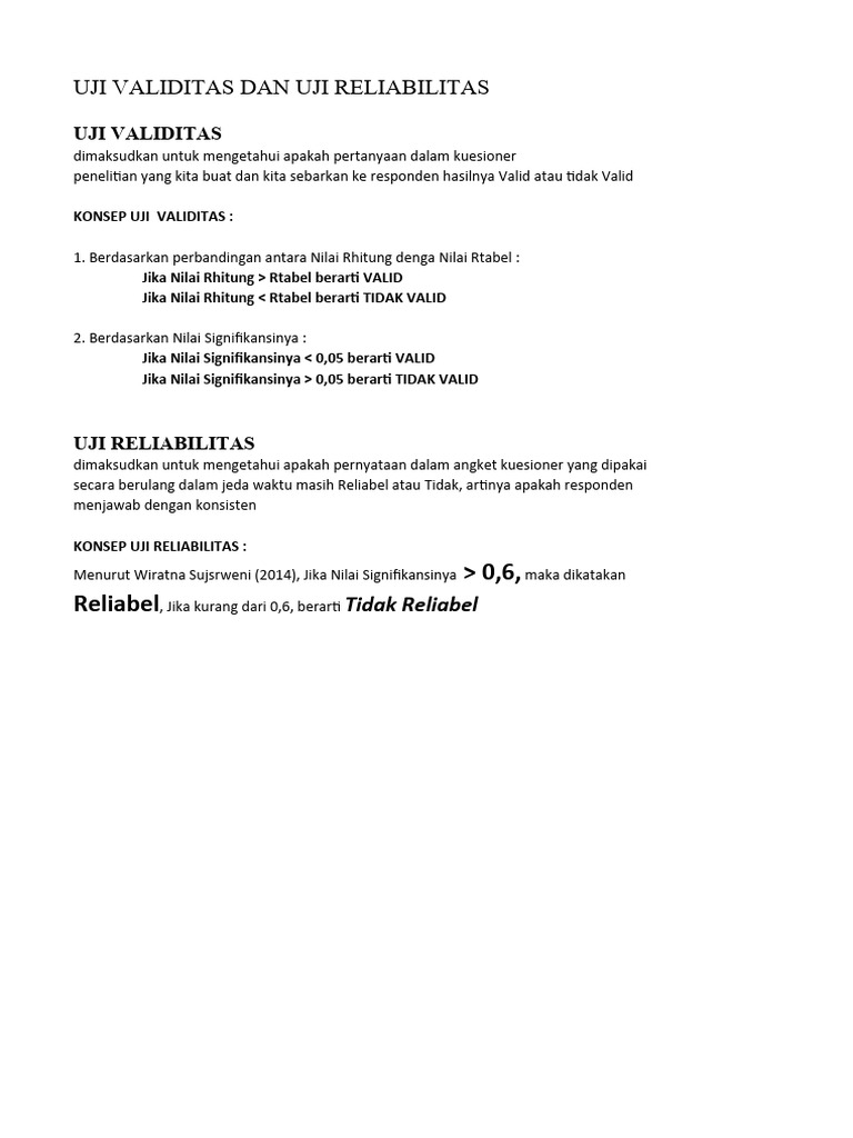 Khilda Uji Validitas | PDF