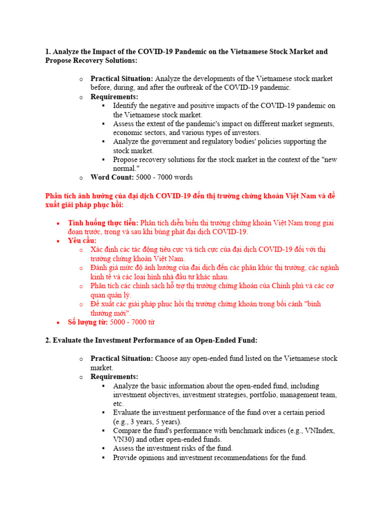 Chu de Bai Tieu Luan Nhom - TTCK - HK2 2024 | PDF