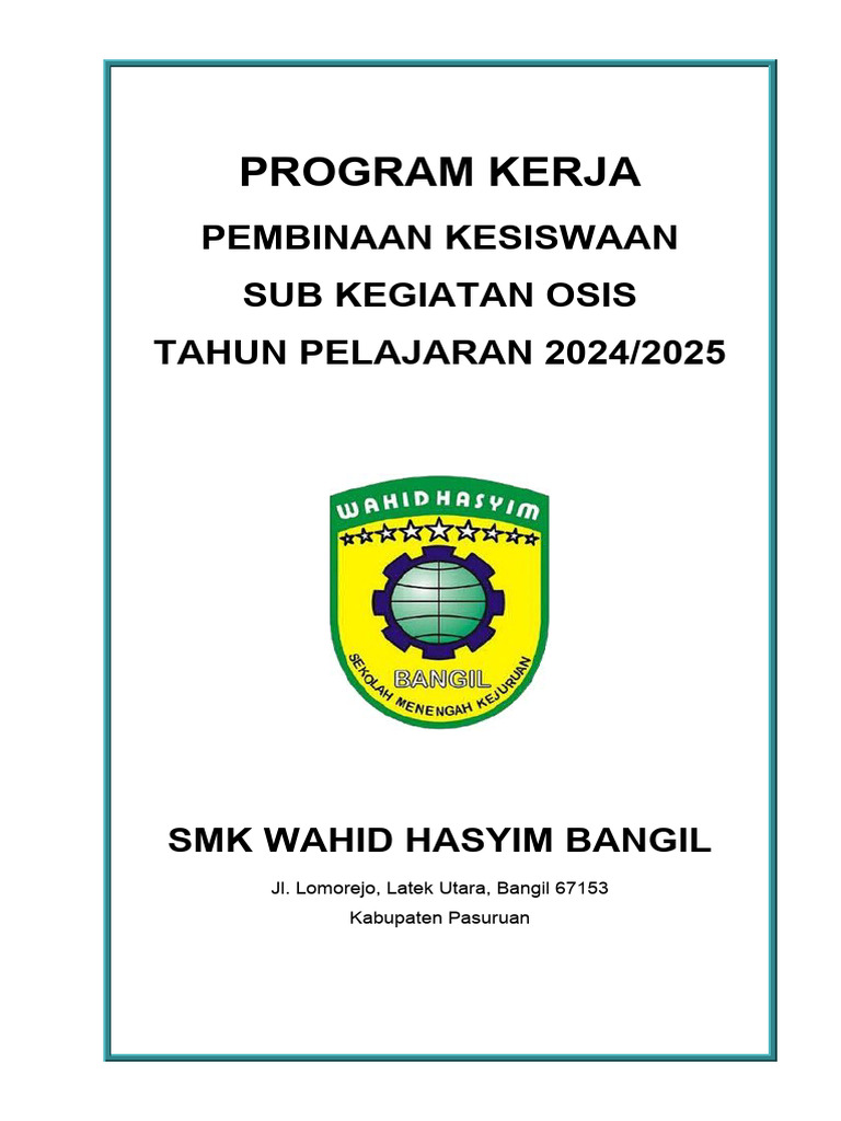 Cover Proker OSIS 2024 | PDF