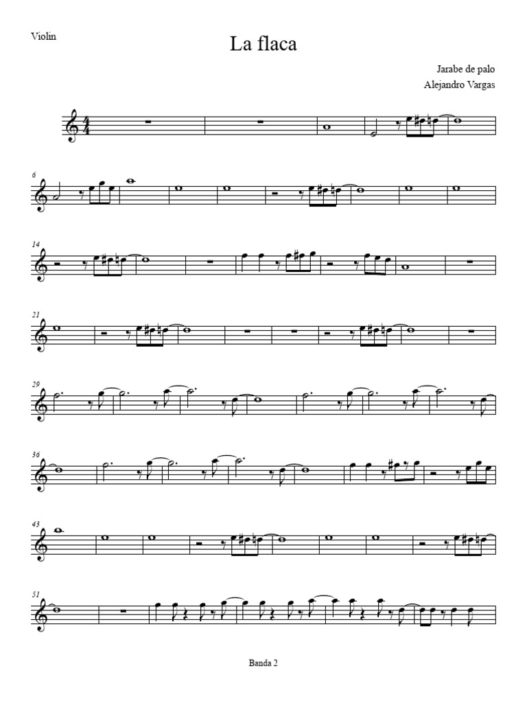 La Flaca Definitivo - Violin | PDF
