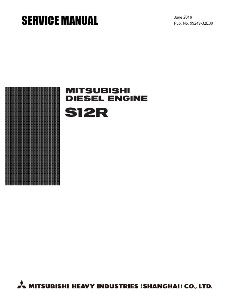 Mitsubishi Diesel Engine s12r Service Manual | PDF | Engines | Radiator
