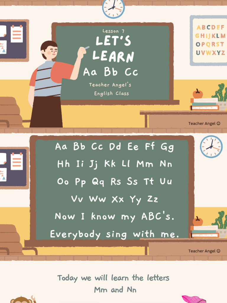 Let's Learn Aa BB CC 7 | PDF