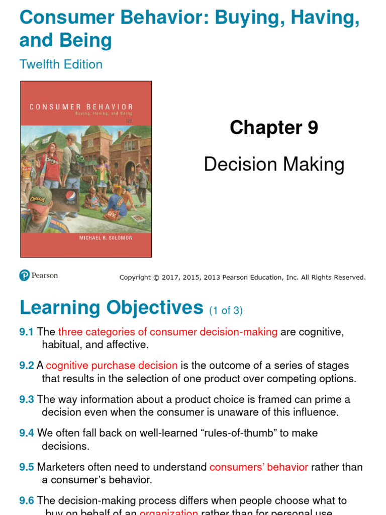 Solomon - cb12 - Inppt - 09 Consumer Behavior | PDF | Decision Making ...
